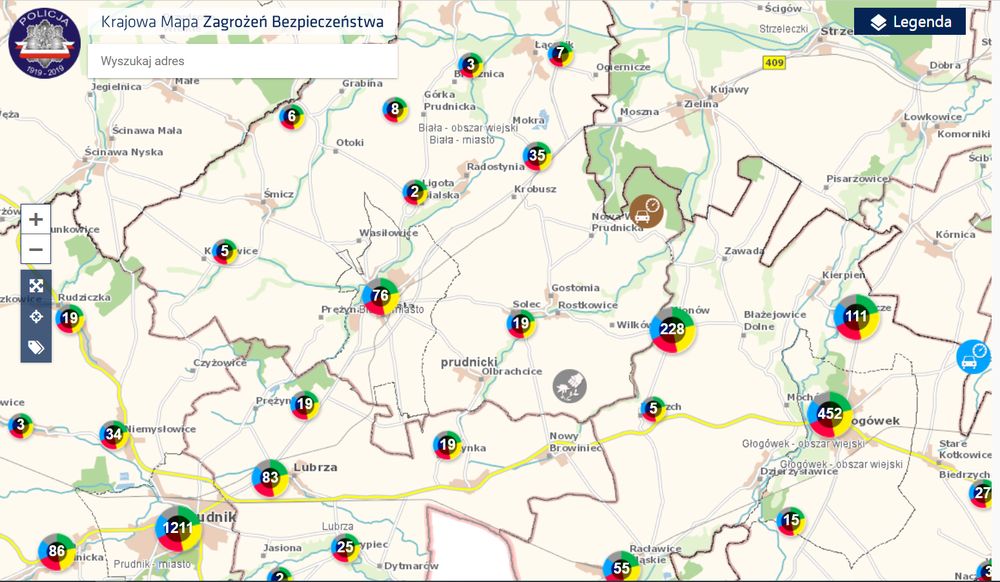 Krajowa Mapa Zagrożeń Bezpieczeństwa na terenie powiatu prudnickiego ...